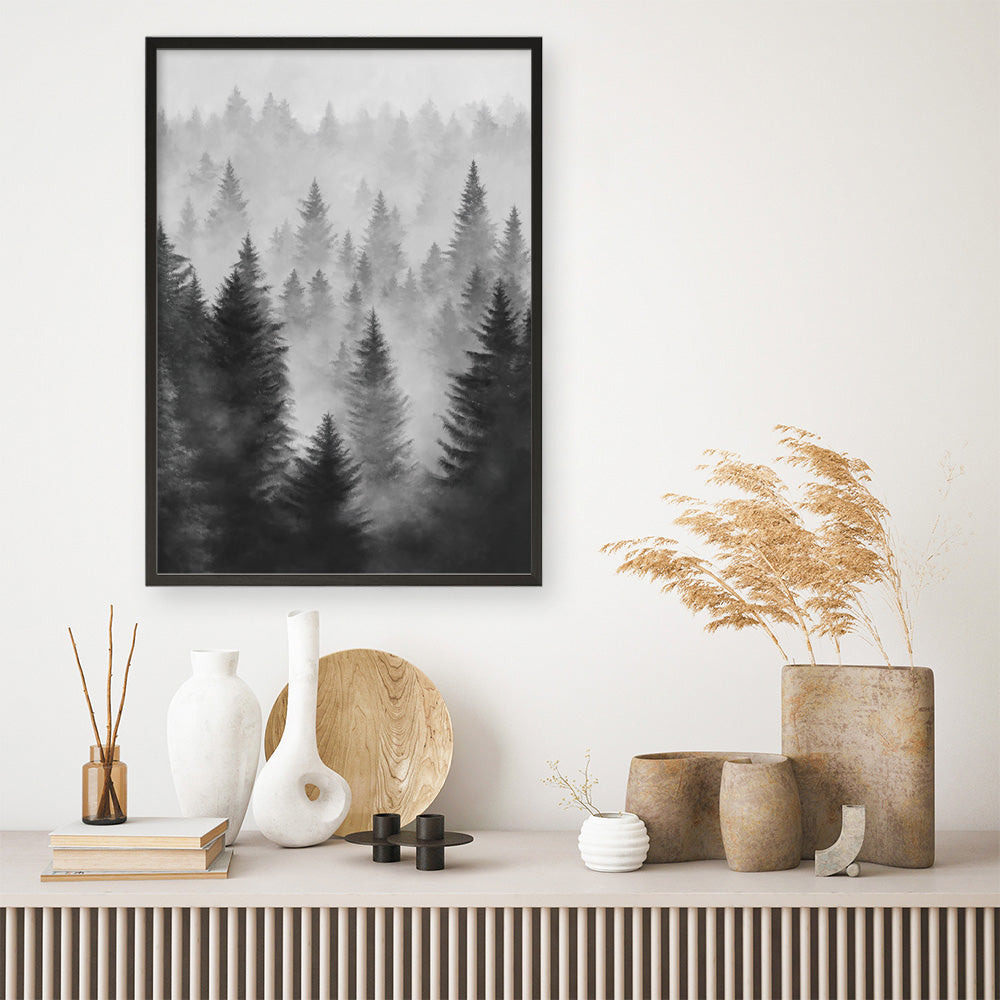 Buy Misty Forest Art Print | The Print Emporium®