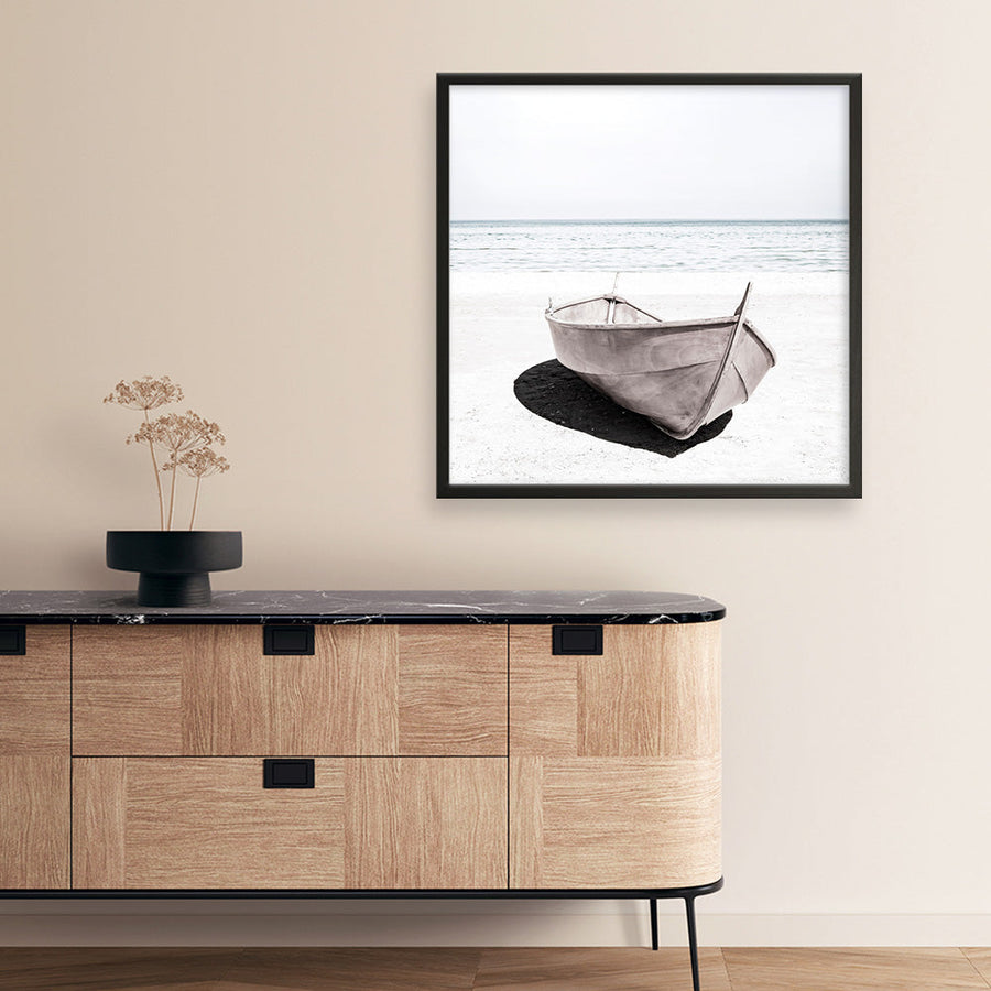 Buy Old Boat Square Photo Art Print | The Print Emporium®