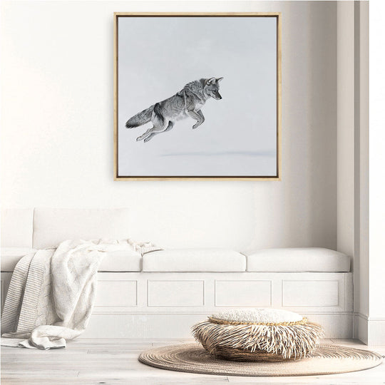 Buy Snow Fox Square Canvas Print | The Print Emporium® Store