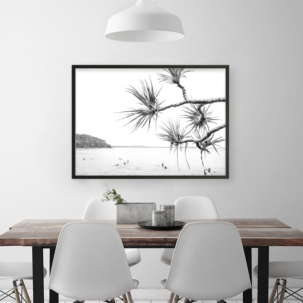 Buy Afternoon Surf B&W Photo Art Print | The Print Emporium®